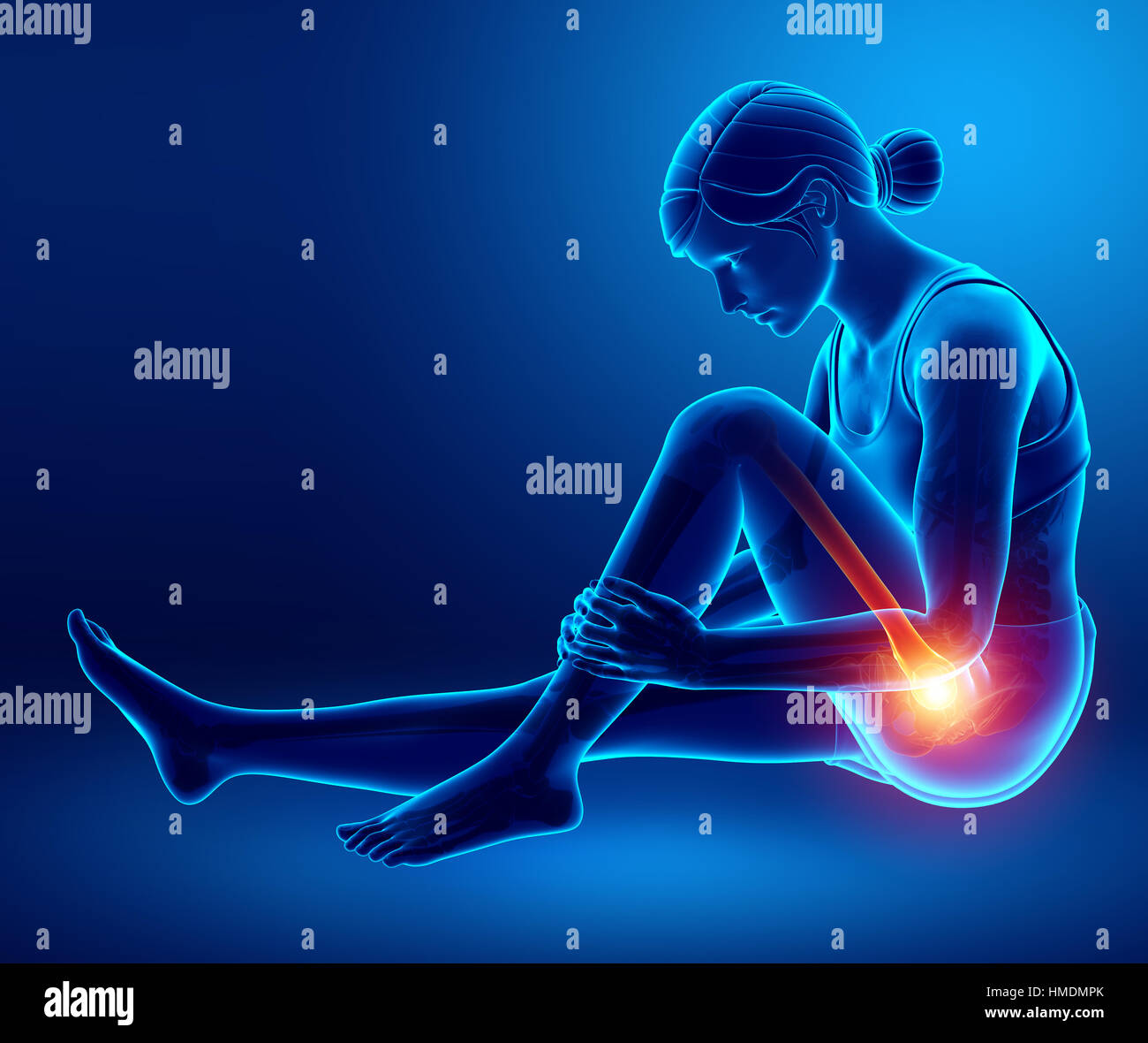 human body anatomy with joint pain Stock Photo - Alamy