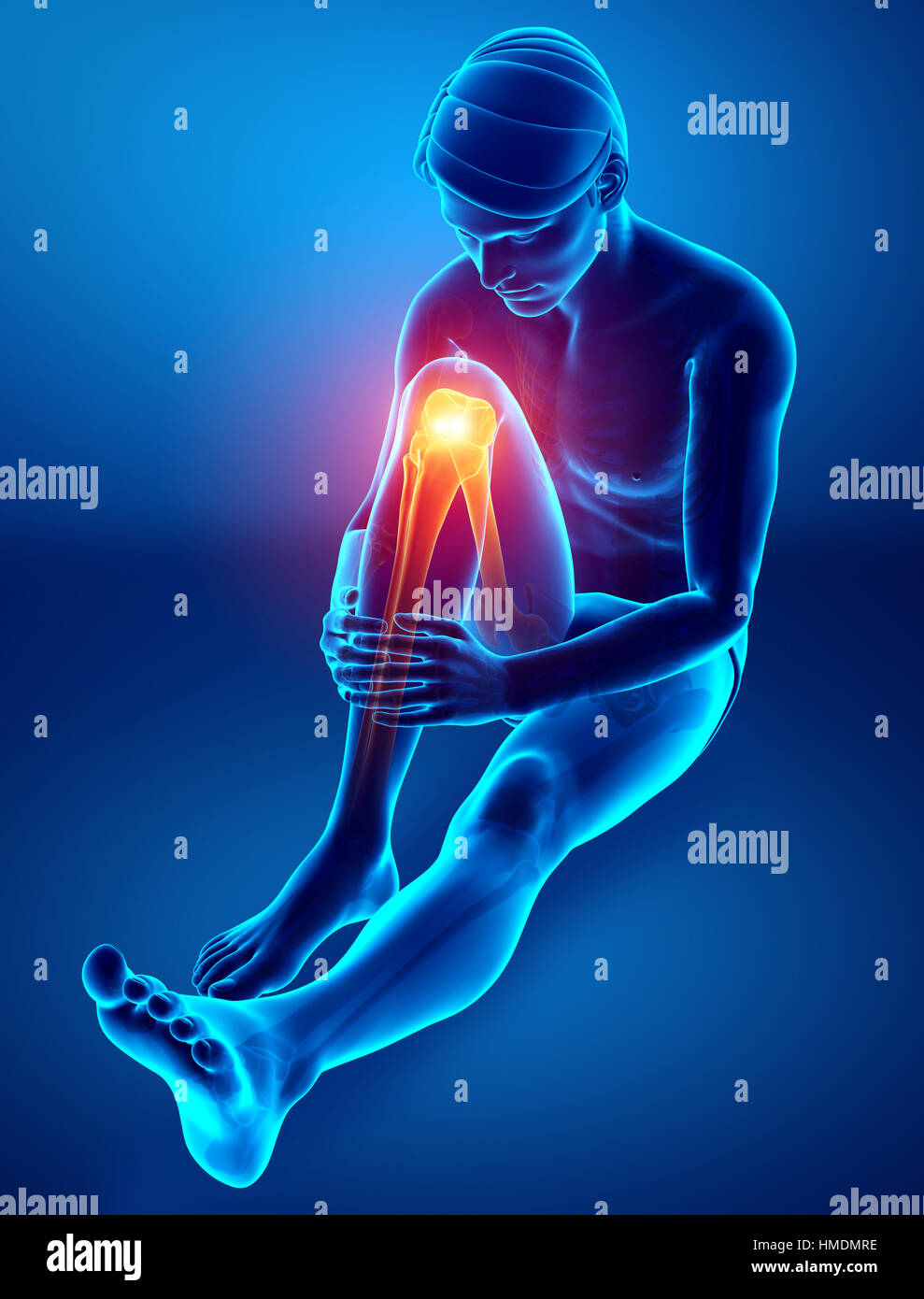 human body anatomy with joint pain Stock Photo - Alamy