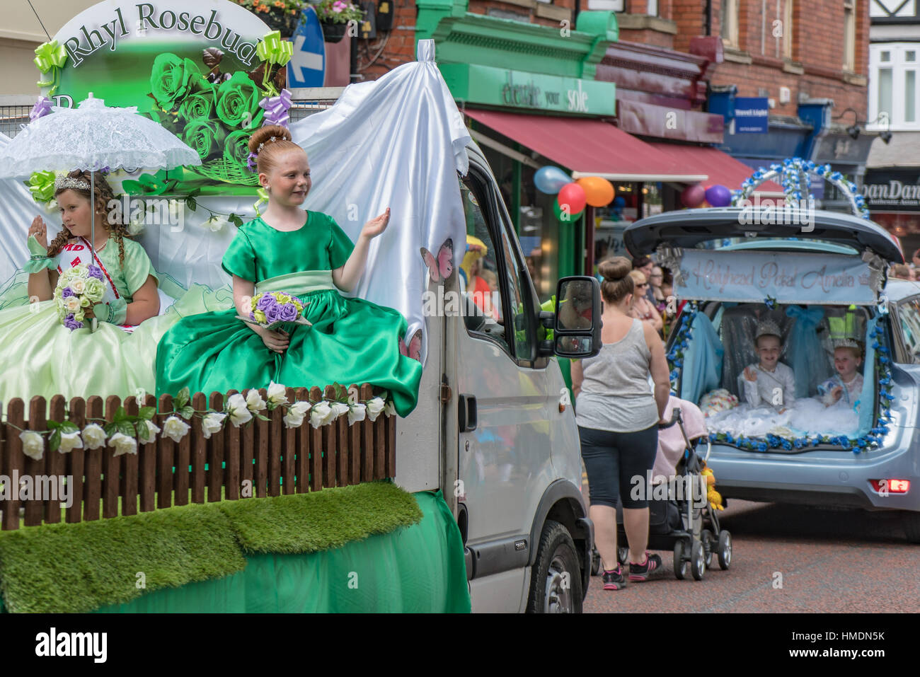 Junior Carnival Queens represent their towns in the Prestatyn Carnival ...
