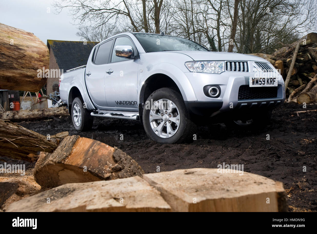 2010 Mitsubishi L200 Warrior pick up truck Stock Photo - Alamy
