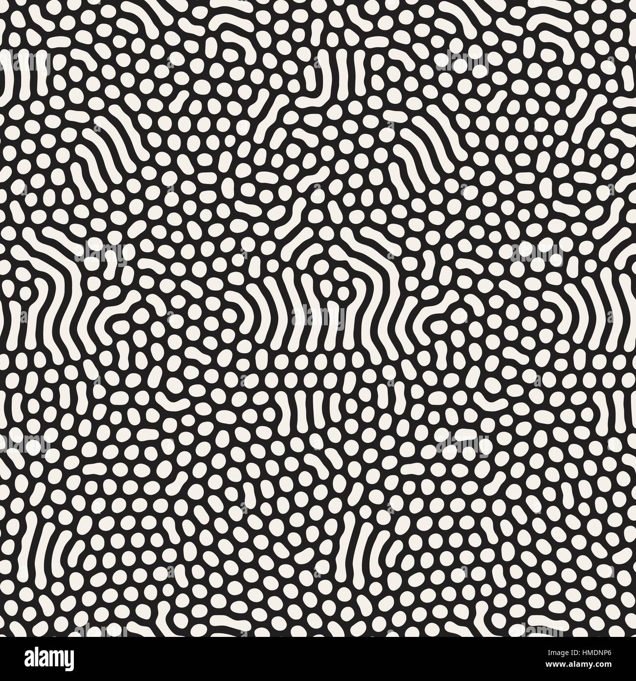 Organic Irregular Rounded Lines. Abstract Freehand Background Design ...