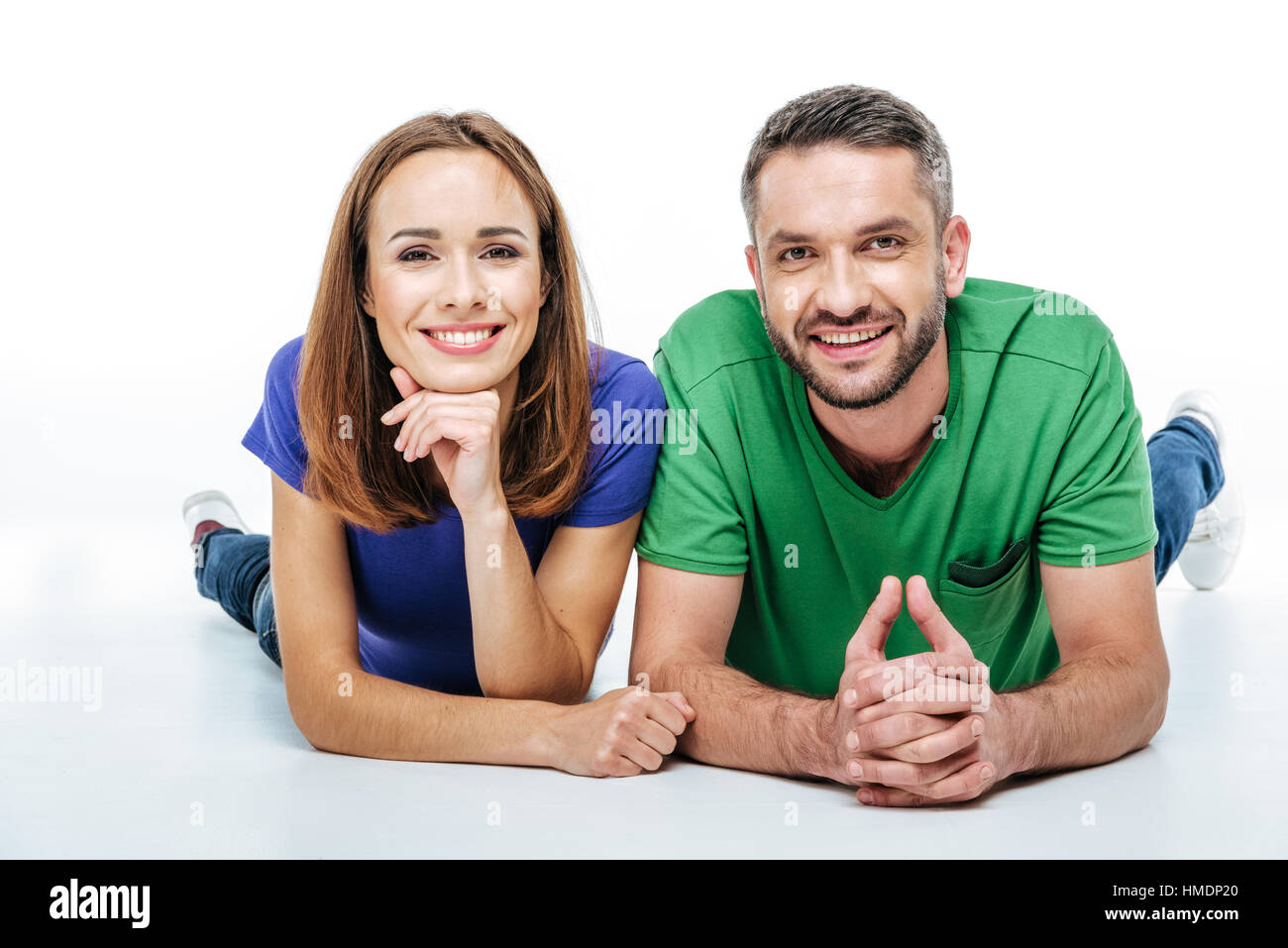 Pretty couple looking camera hi-res stock photography and images - Alamy