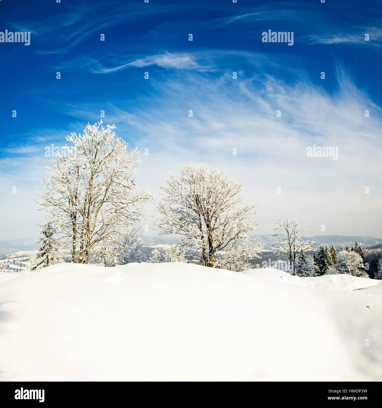 fabulous winter landscape Stock Photo - Alamy