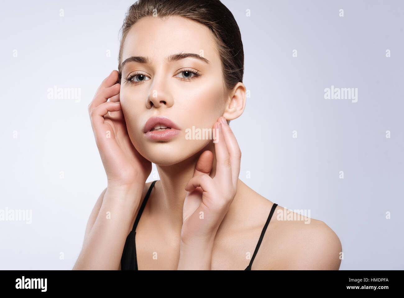 Professional model working on new campaign Stock Photo - Alamy