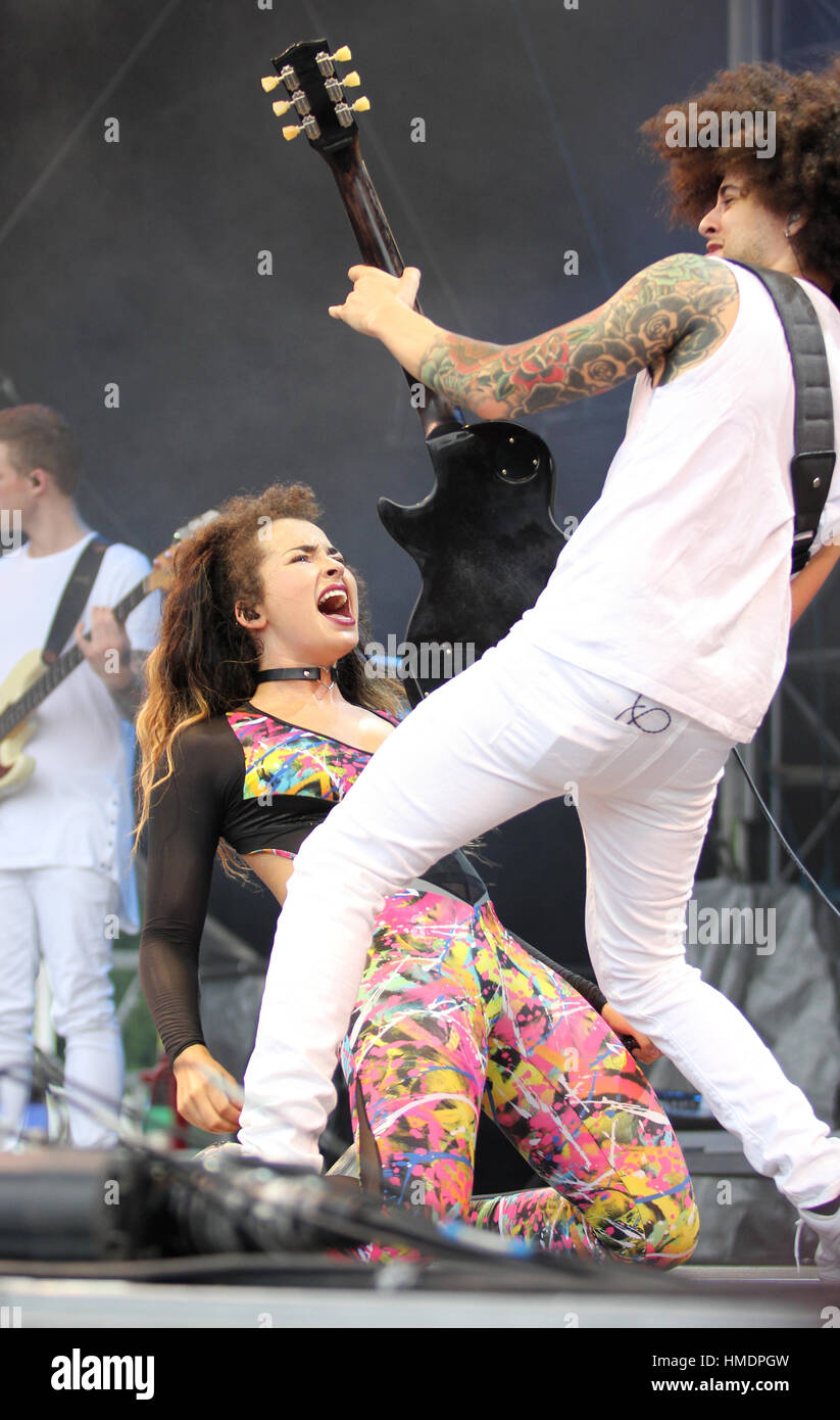PRAGUE, CZECH REPUBLIC - JUNE 25, 2016: English singer Ella Eyre (born ...