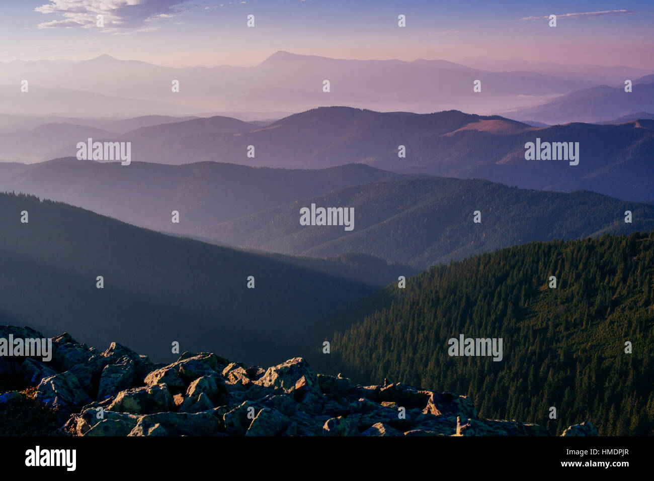 beautiful landscapes in the mountains Stock Photo - Alamy