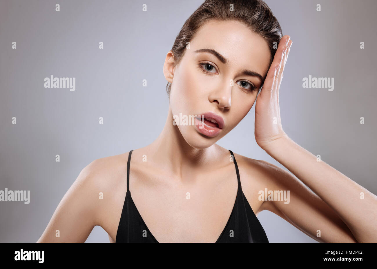 Talented model practicing her skills Stock Photo - Alamy