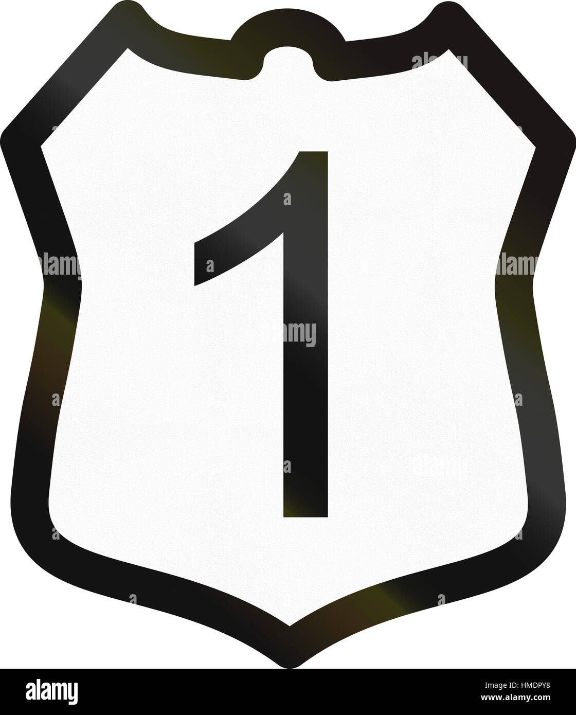 Sign of the National Road 1 in Cambodia Stock Photo - Alamy