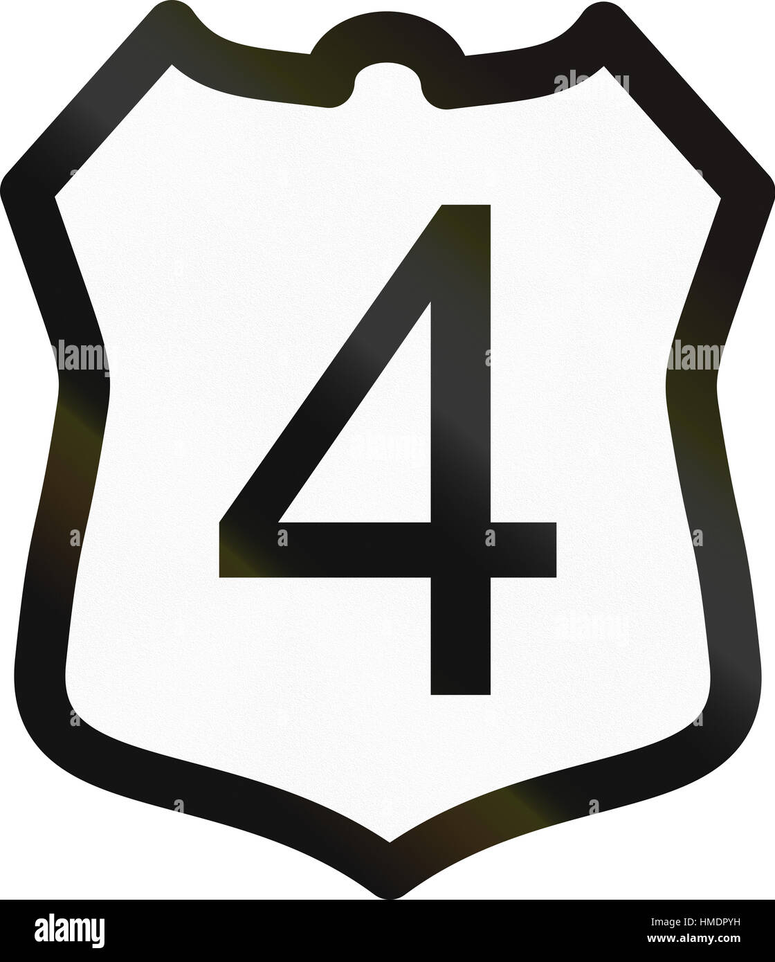 Sign of the National Road 4 in Cambodia Stock Photo - Alamy