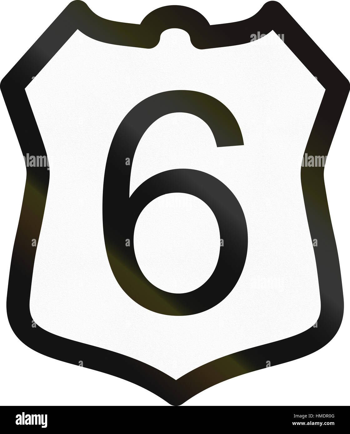Sign of the National Road 6 in Cambodia Stock Photo - Alamy