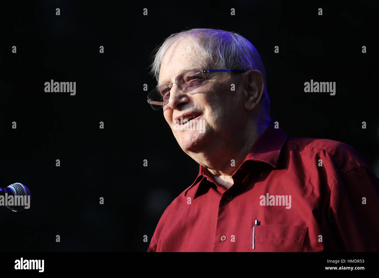 PRAGUE, CZECH REPUBLIC - JUNE 26, 2016: Actor Jiri Suchy performs live ...