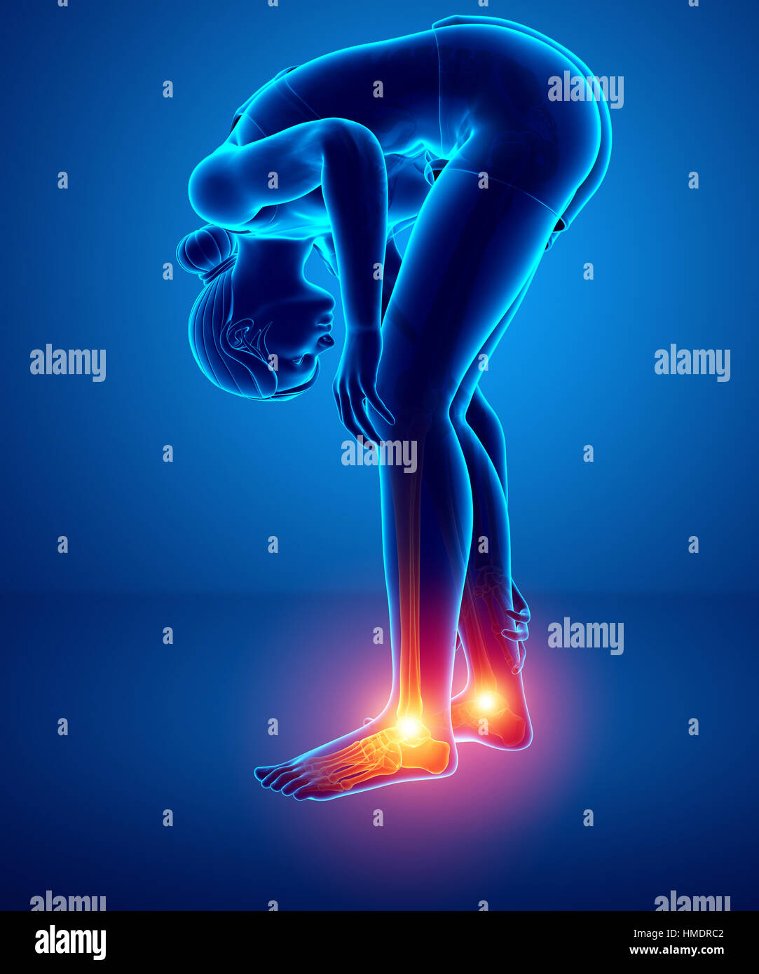 human body anatomy with joint pain Stock Photo - Alamy