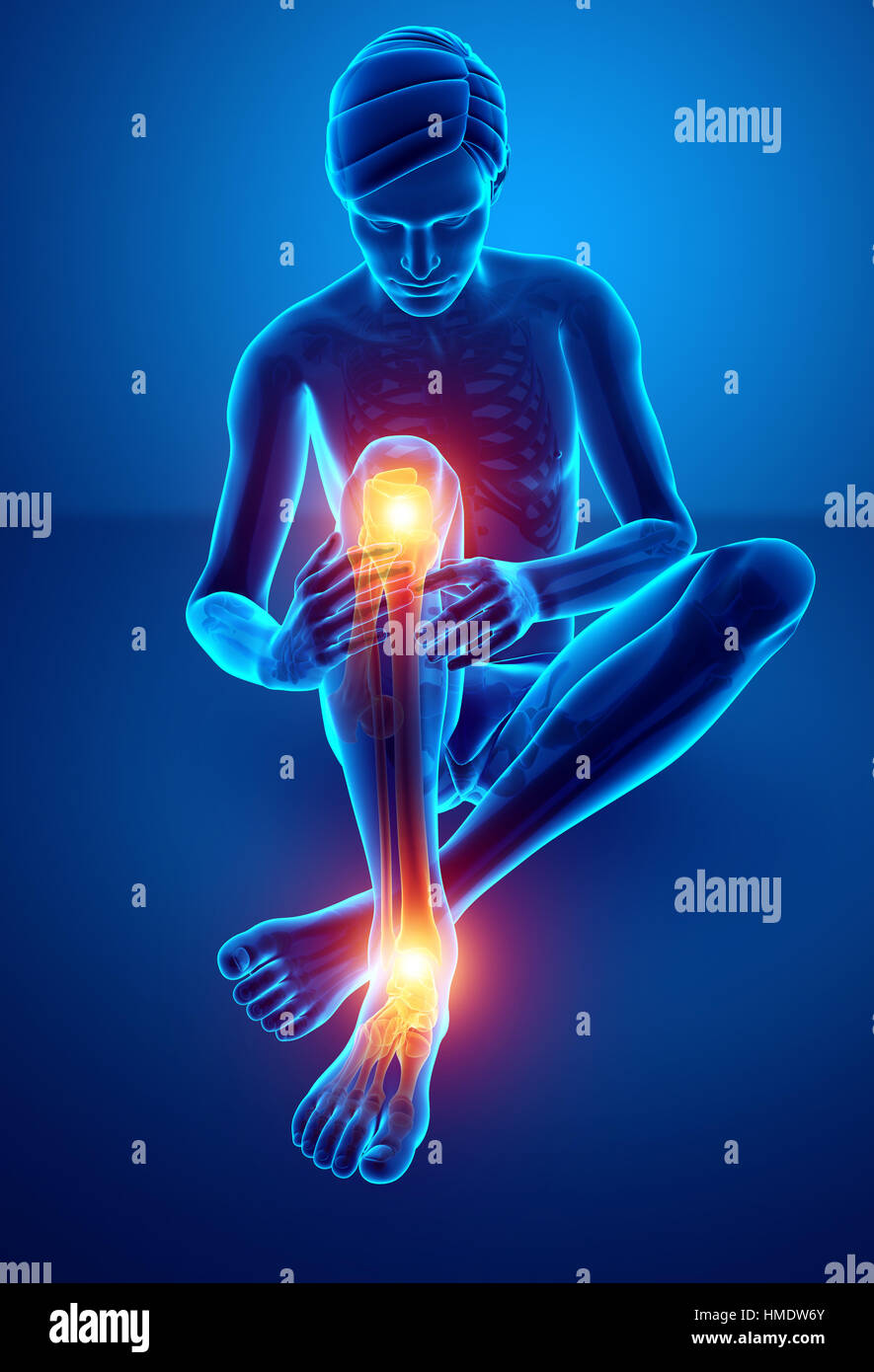 human body anatomy with joint pain Stock Photo - Alamy