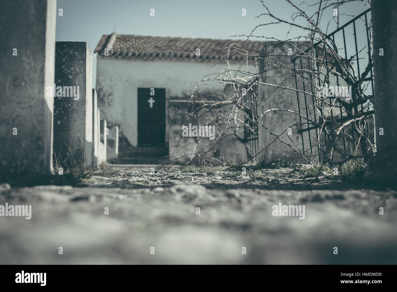 the entrance into the old monastery cell Stock Photo - Alamy