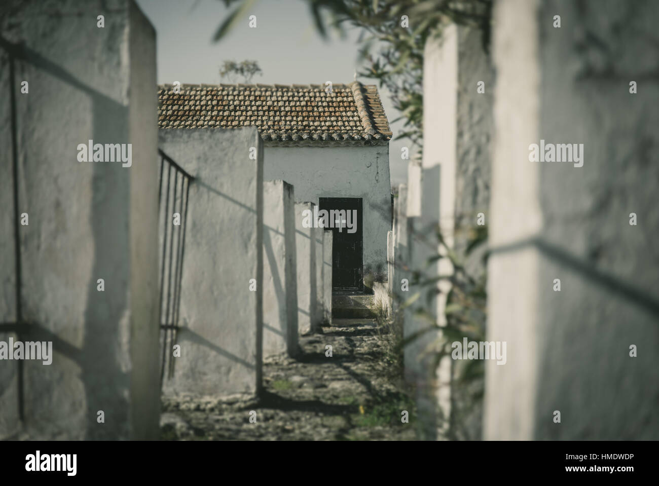 the entrance into the old monastery cell Stock Photo - Alamy