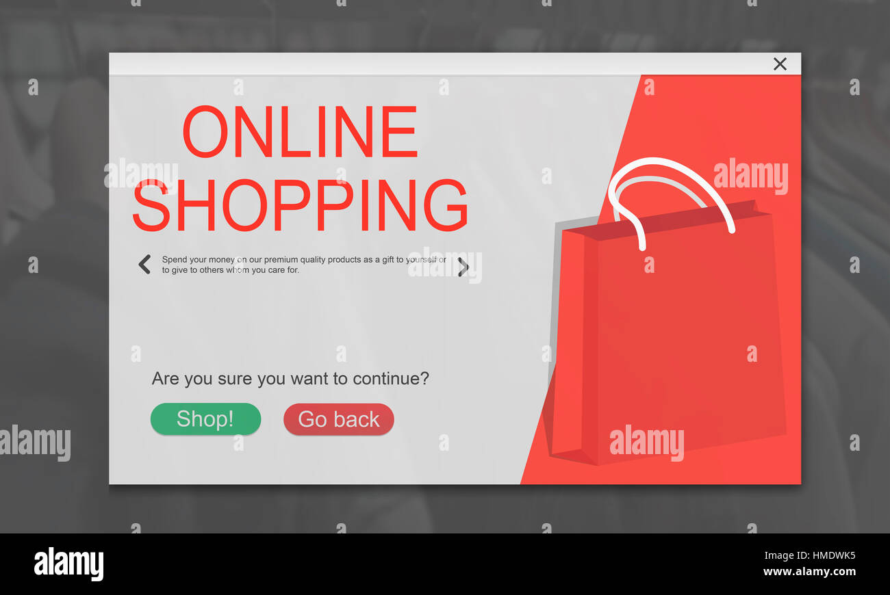 Online Shopping Cart E-Commers Concept Stock Photo - Alamy