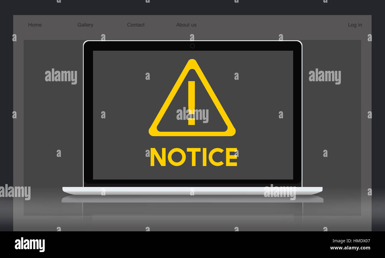 Danger ALert Warning Notification Beeware Reminder Exclamation Concept ...
