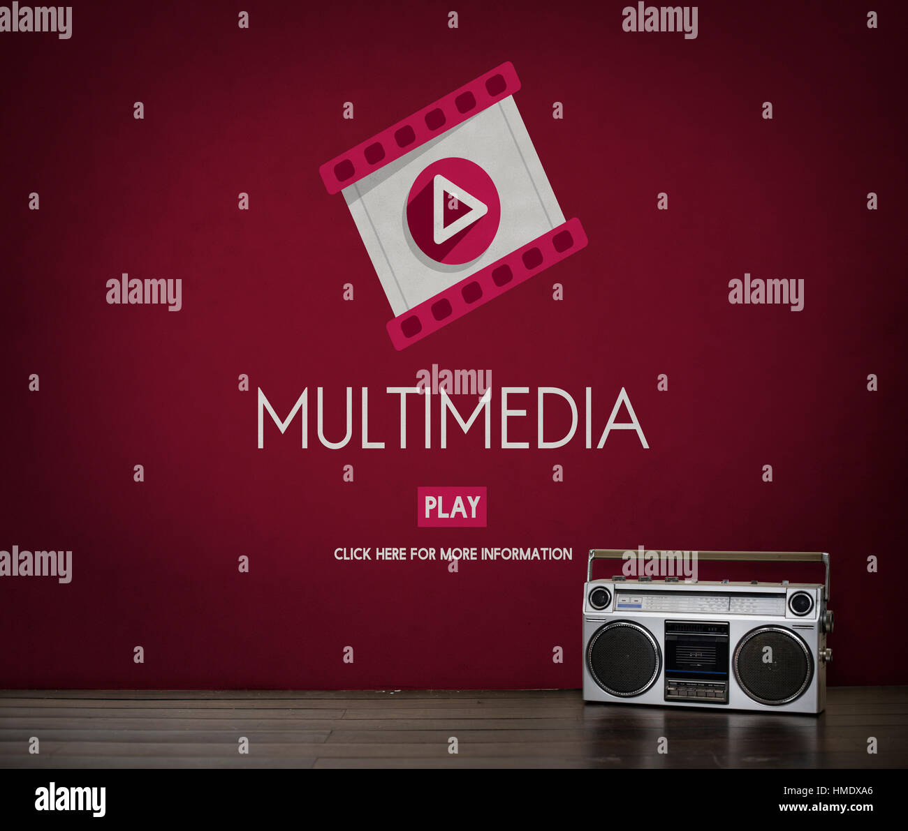 Multimedia Video Audio Service Concept Stock Photo - Alamy