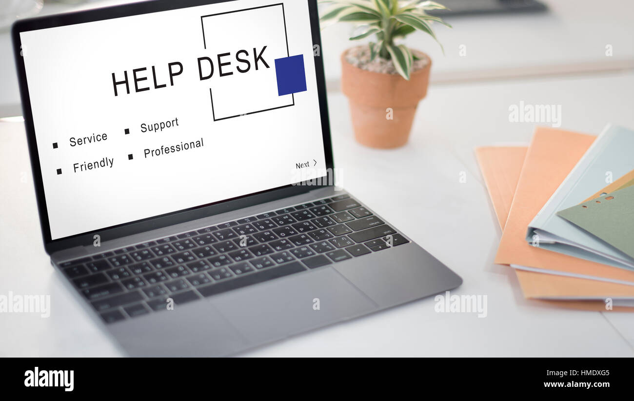 Help Desk Customer Service Support Concept Stock Photo - Alamy