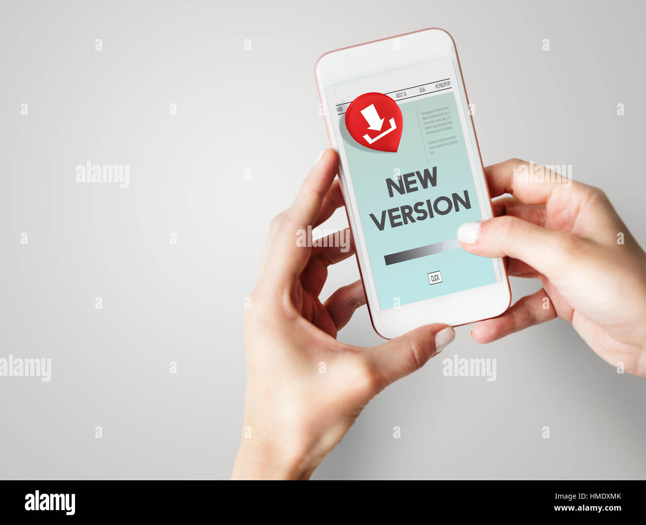 New Version Download Application Concept Stock Photo - Alamy