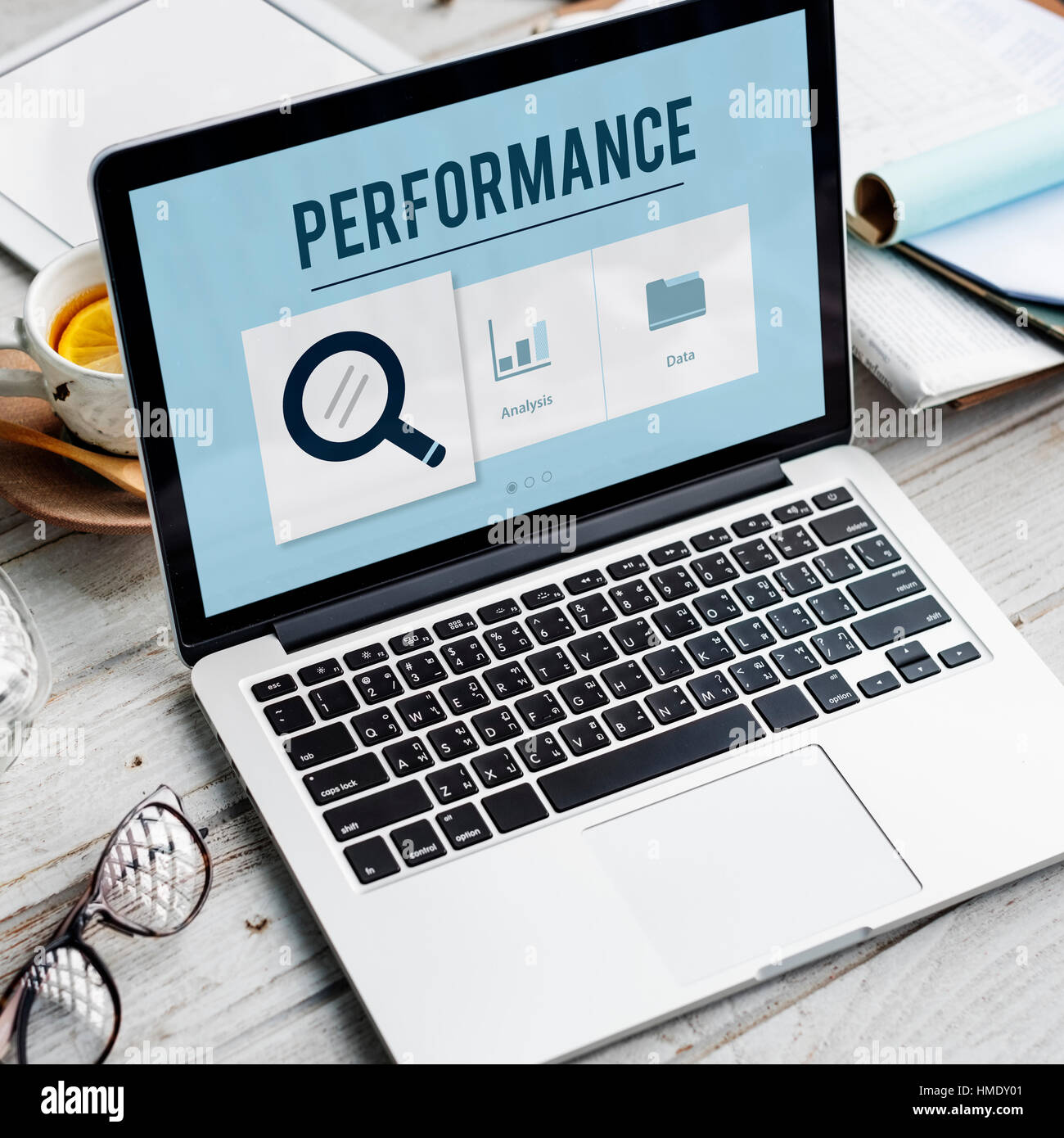 Statistics Information Perfomance Chart Concept Stock Photo - Alamy