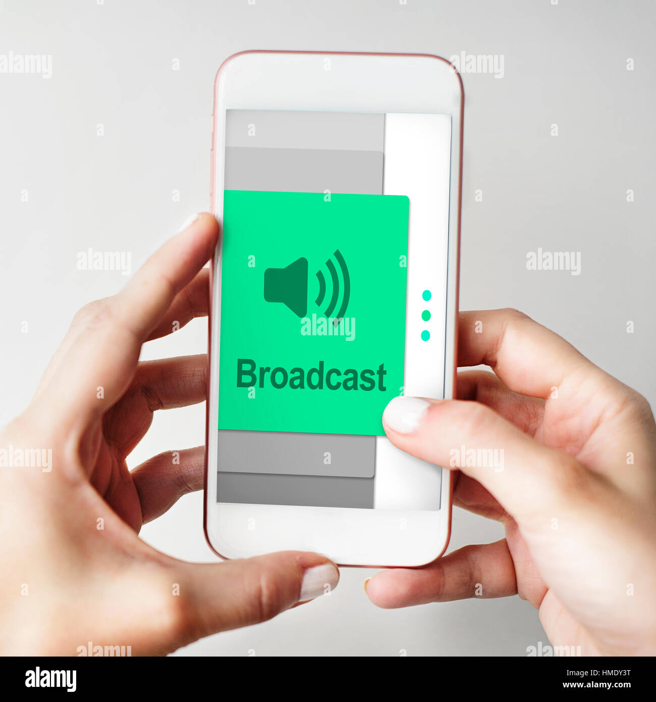 Audio Podcast Music Multimedia Broadcast Concept Stock Photo - Alamy