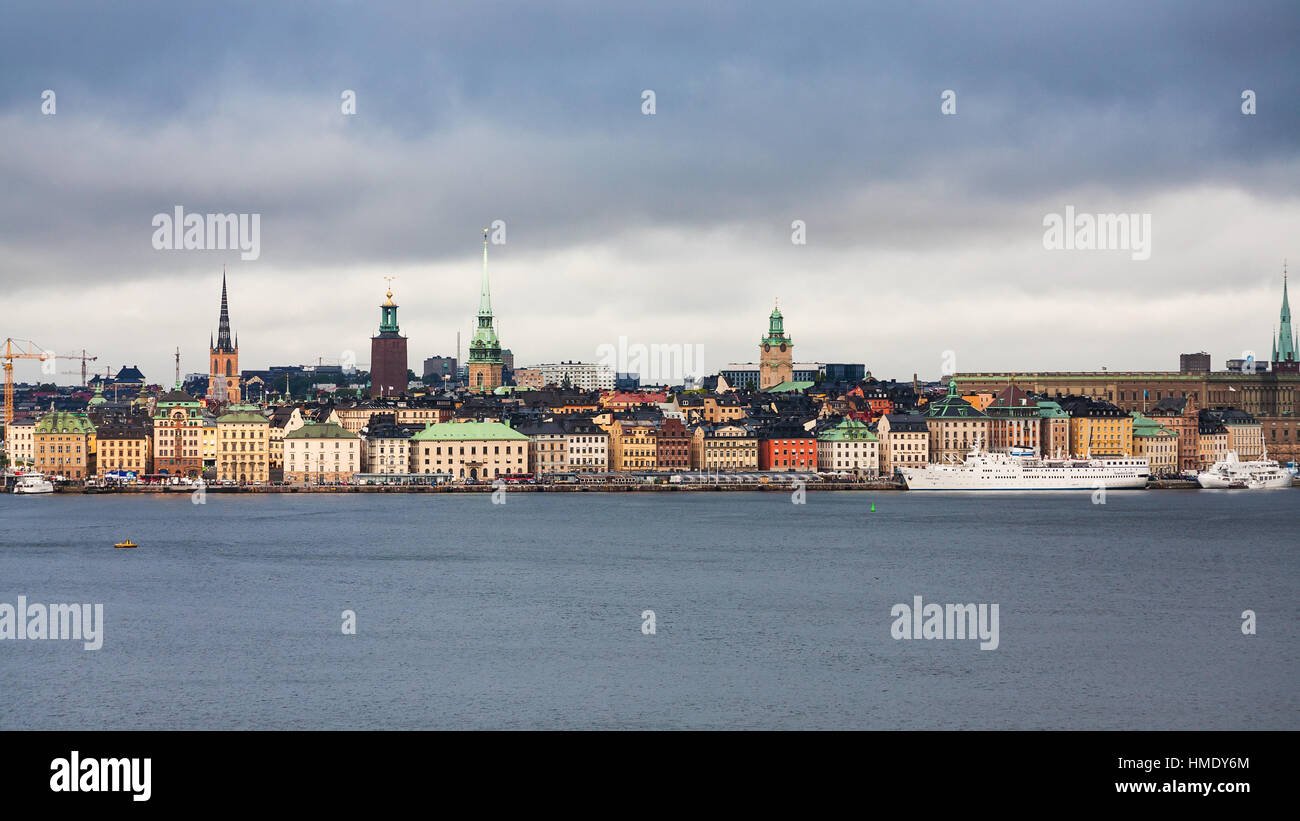 STOCKHOLM, SWEDEN - SEPTEMBER 8, 2011: view of Stockholm city (Galma ...