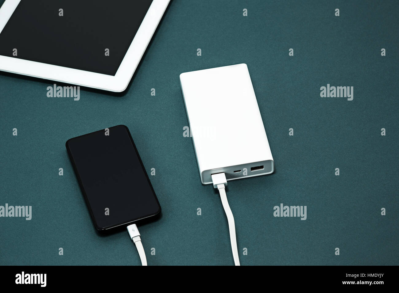 Power bank and mobile phone Stock Photo - Alamy