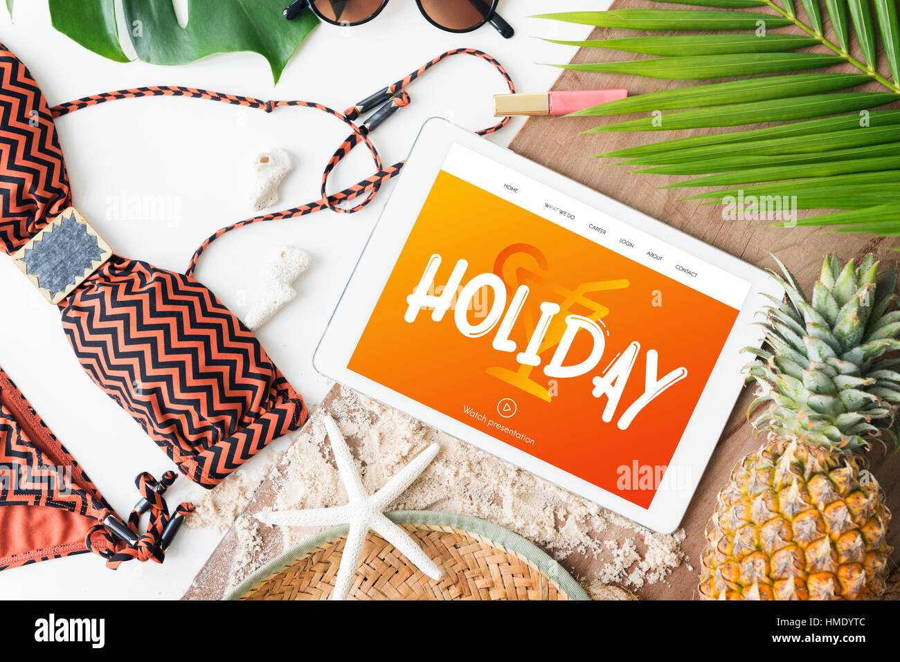 Holiday Chill Out RElaxation Getaway from It All Concept Stock Photo ...