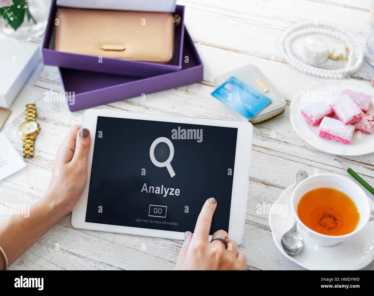 Analyze Research Work Strategy Concept Stock Photo - Alamy
