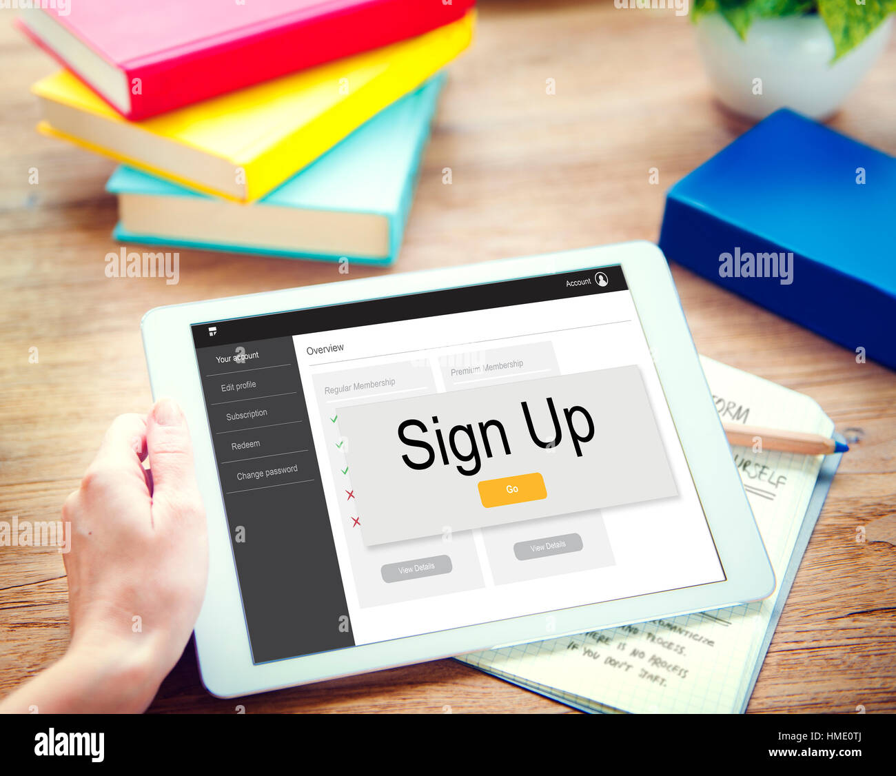 Free Trial Storage Member Concept Stock Photo - Alamy