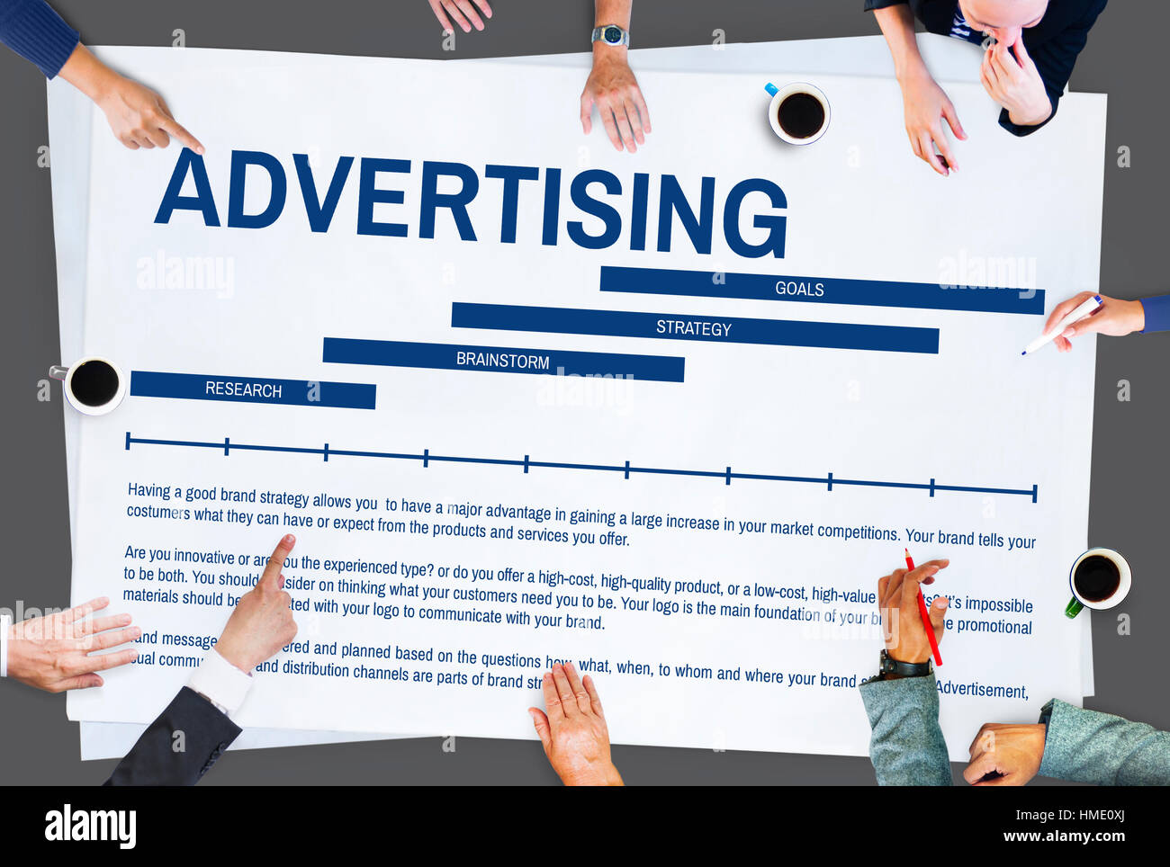 Identity Design Creation Advertising Concept Stock Photo - Alamy