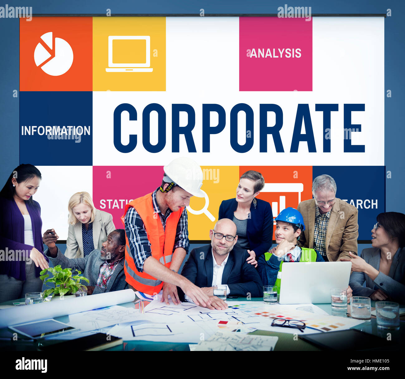 Discussion Corporate Presentation Strategy Concept Stock Photo - Alamy
