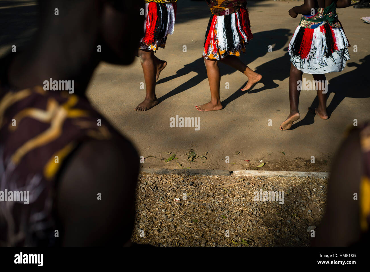 Performing of traditional dance at Zambia International Trade Fair in ...