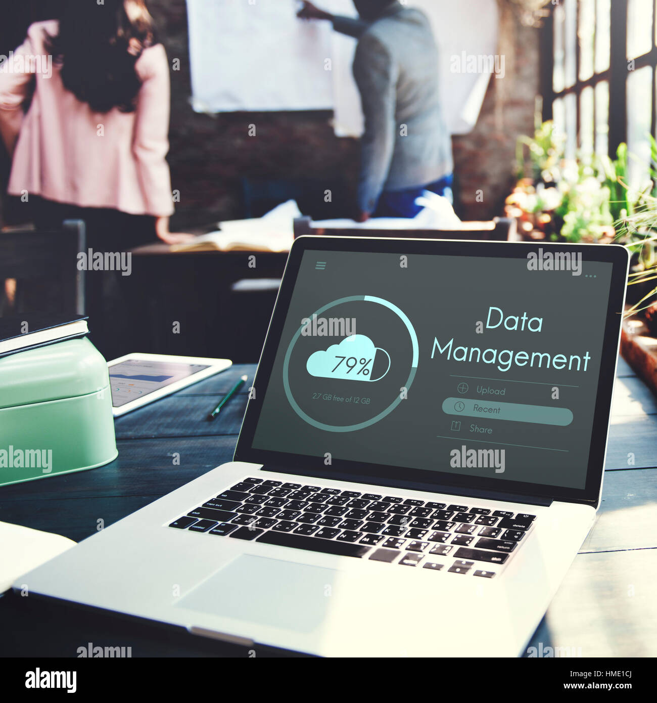 Cloud Storage Upload Interface Concept Stock Photo - Alamy