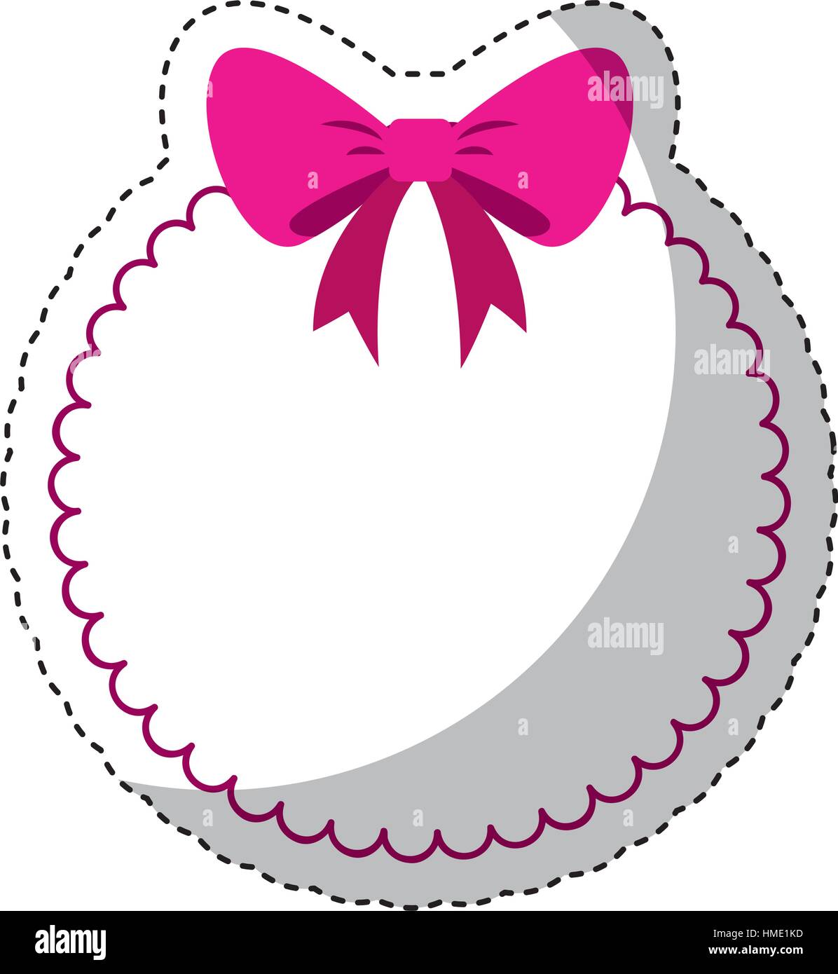 bow ribbon decorative frame vector illustration design Stock Vector ...