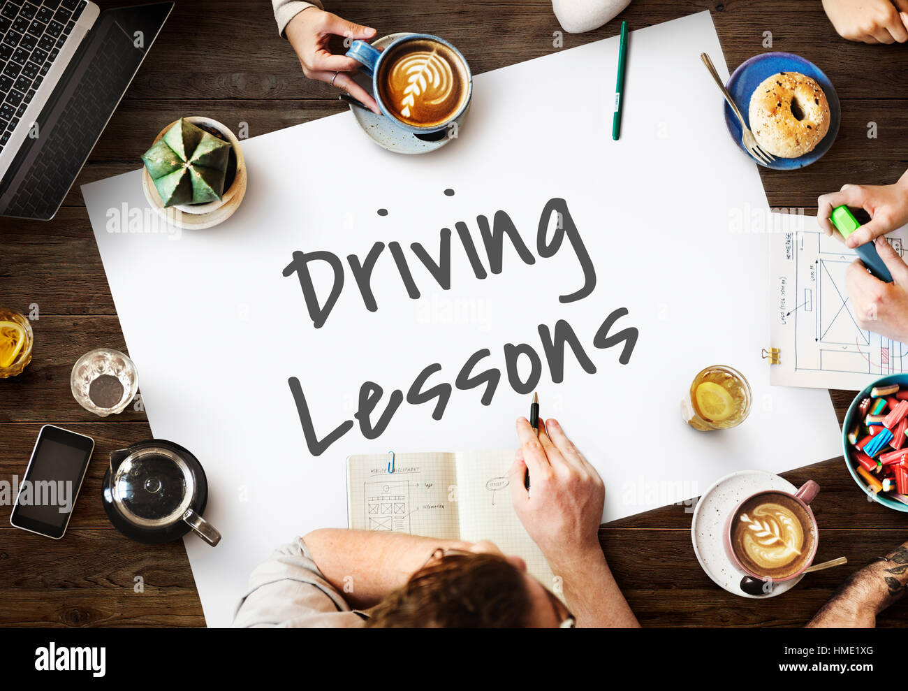 Driving Lessons Driver's License Transportation Concept Stock Photo - Alamy