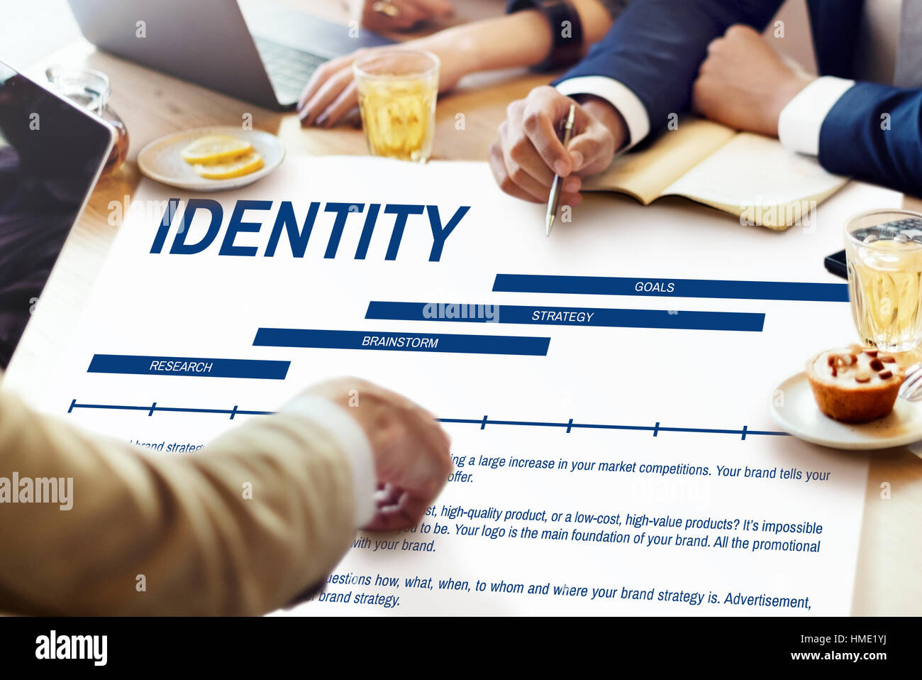 Identity Design Creation Advertising Concept Stock Photo - Alamy