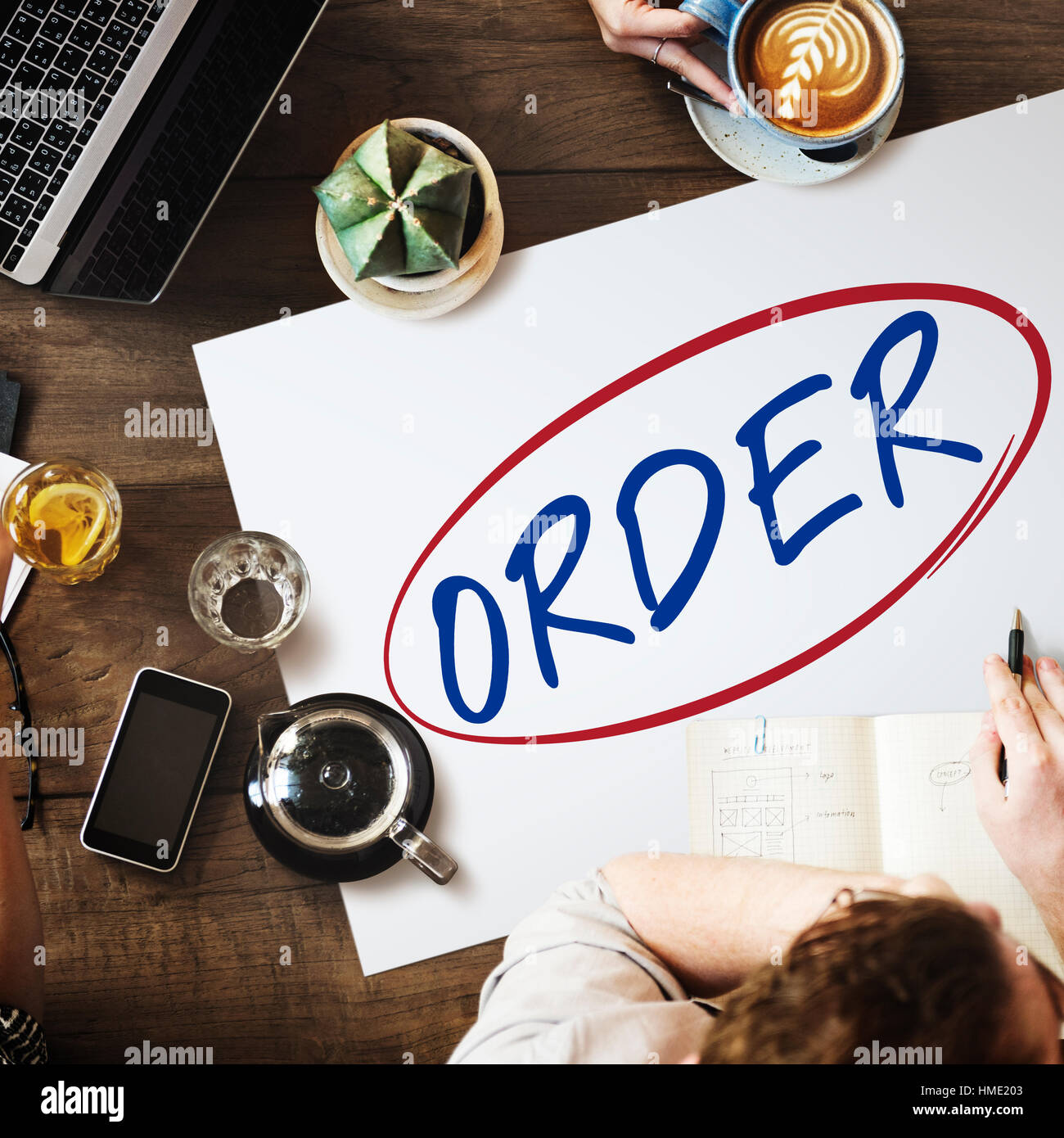 Order Marketing Purchase Stamp Concept Stock Photo - Alamy
