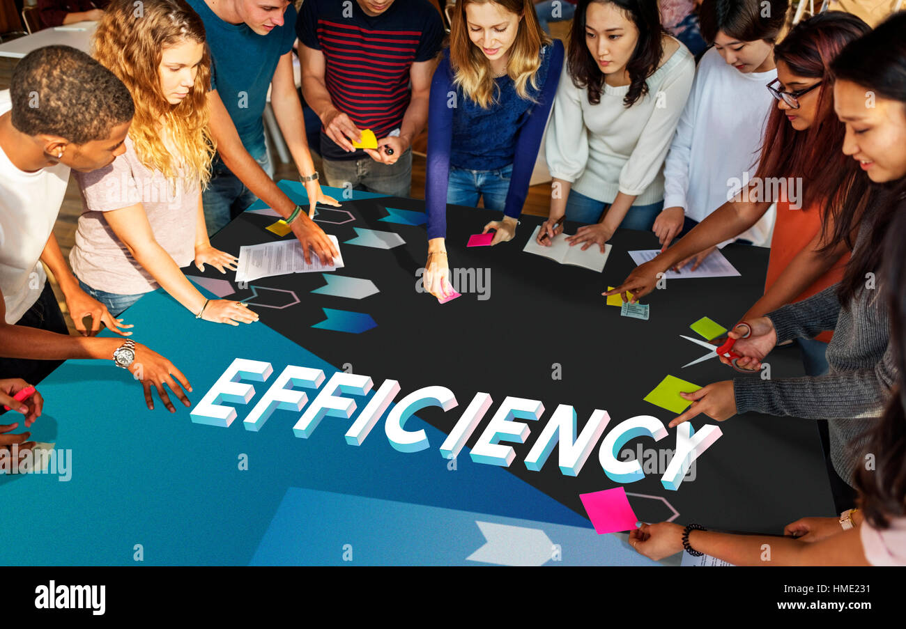 Strategy Progress Efficiency Teamwork Concept Stock Photo - Alamy