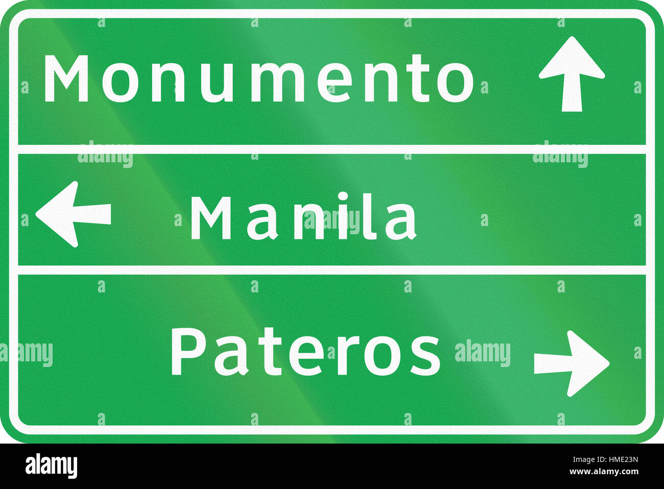Road sign in philippines direction hi-res stock photography and images ...