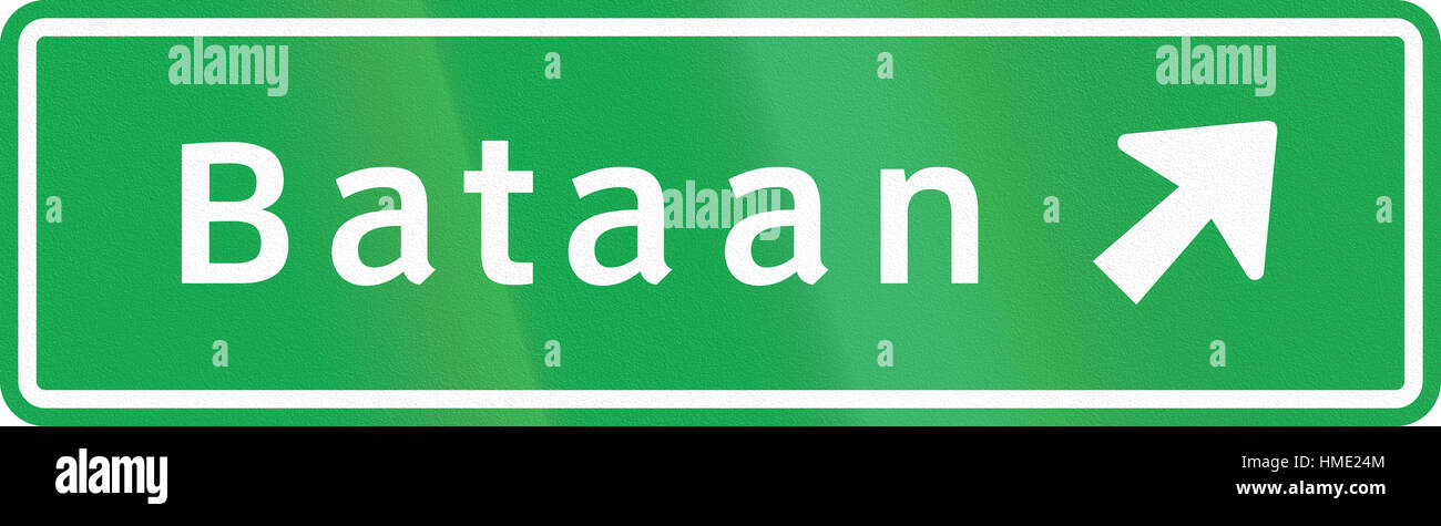 Road sign in philippines direction hi-res stock photography and images ...