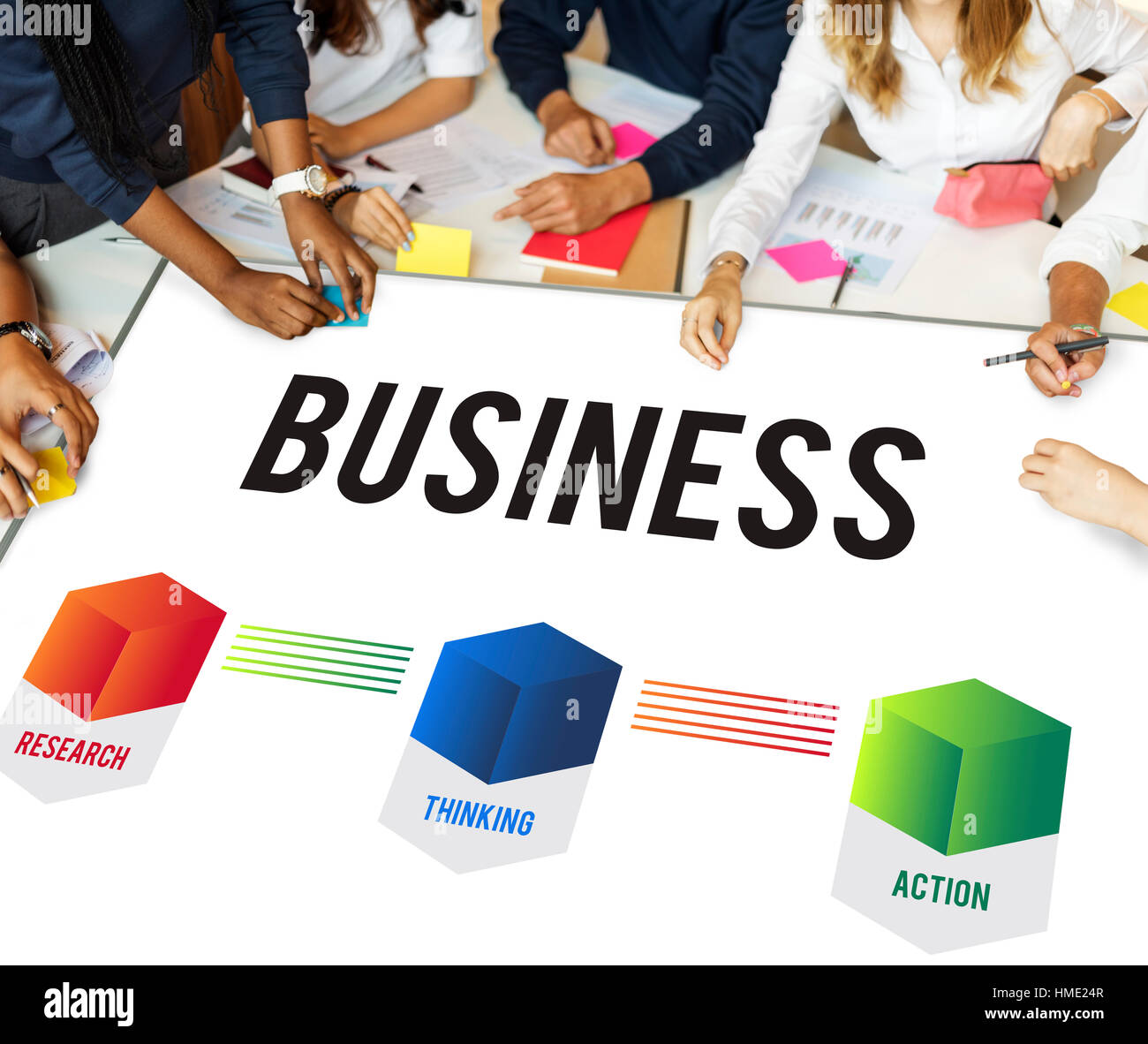 Business System Development Diagram Concept Stock Photo - Alamy
