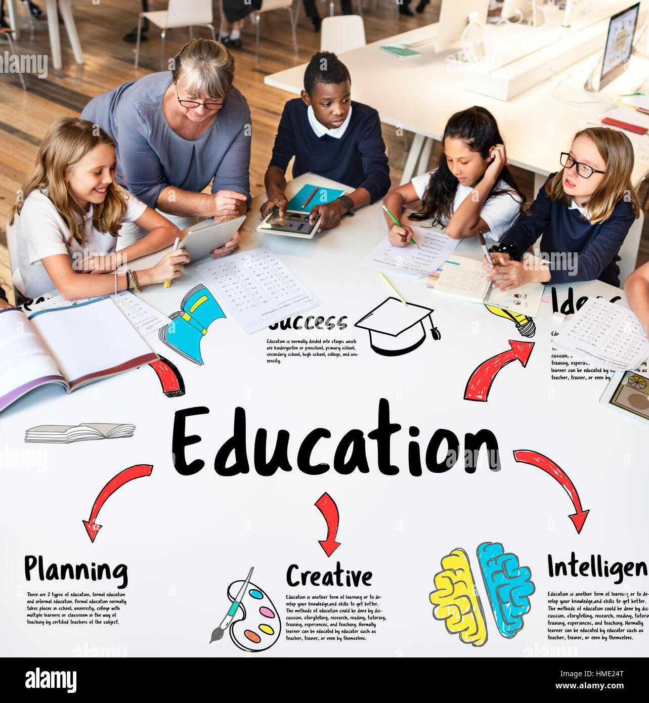 Concept teaching learning symbol teacher hi-res stock photography and ...