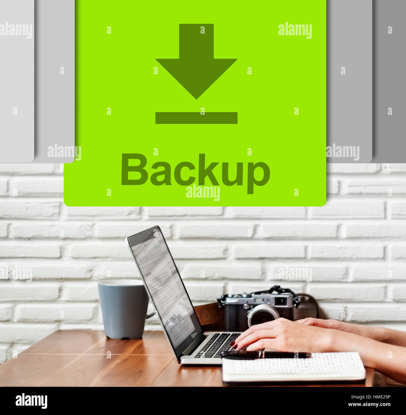 Data Backup Information Technology Concept Stock Photo - Alamy