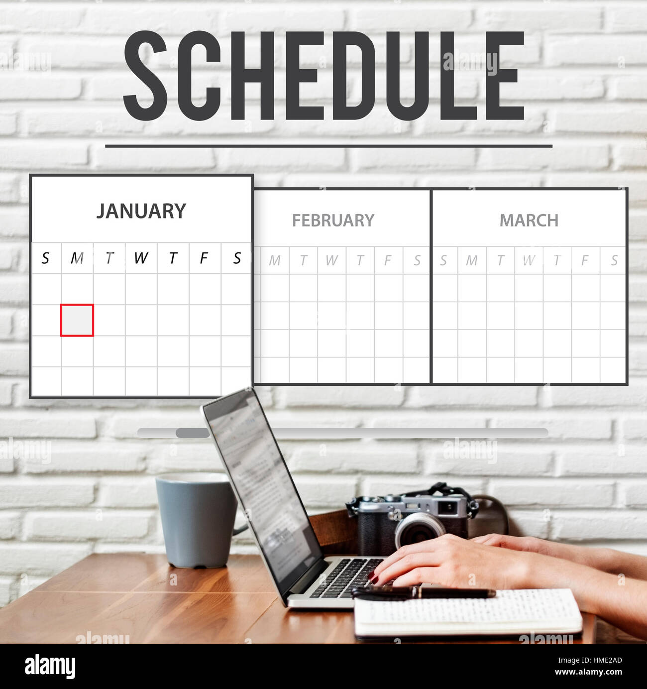 Schedule Agenda Planner Reminder Concept Stock Photo - Alamy