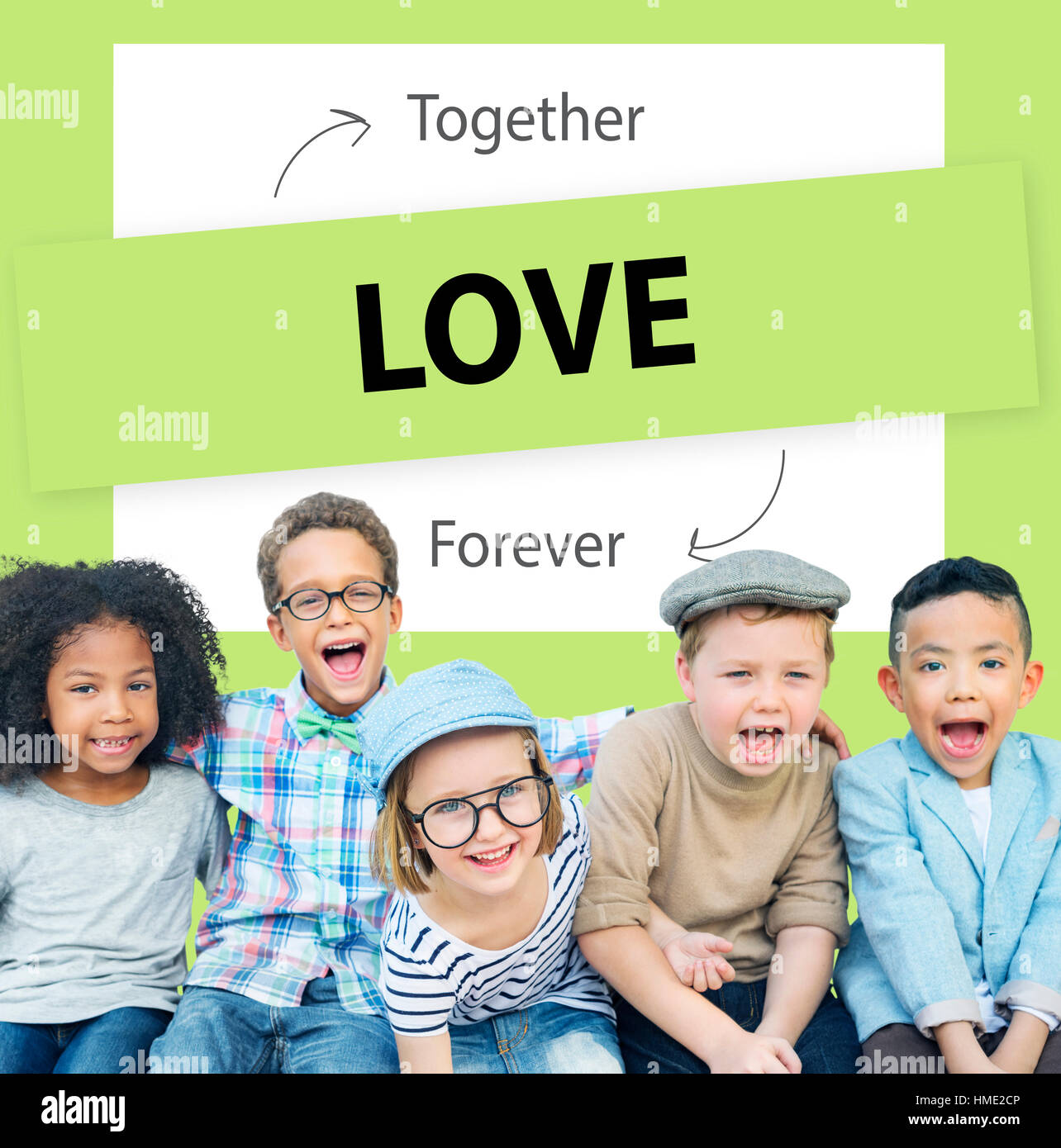 Best Friends Love Partnership Concept Stock Photo - Alamy