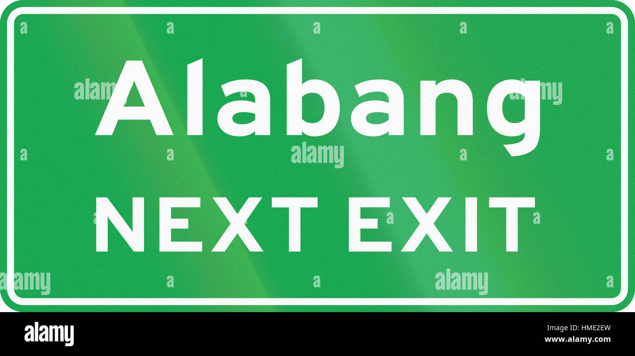 Road sign in the Philippines - Supplementary Advance Exit Sign ("NEXT ...