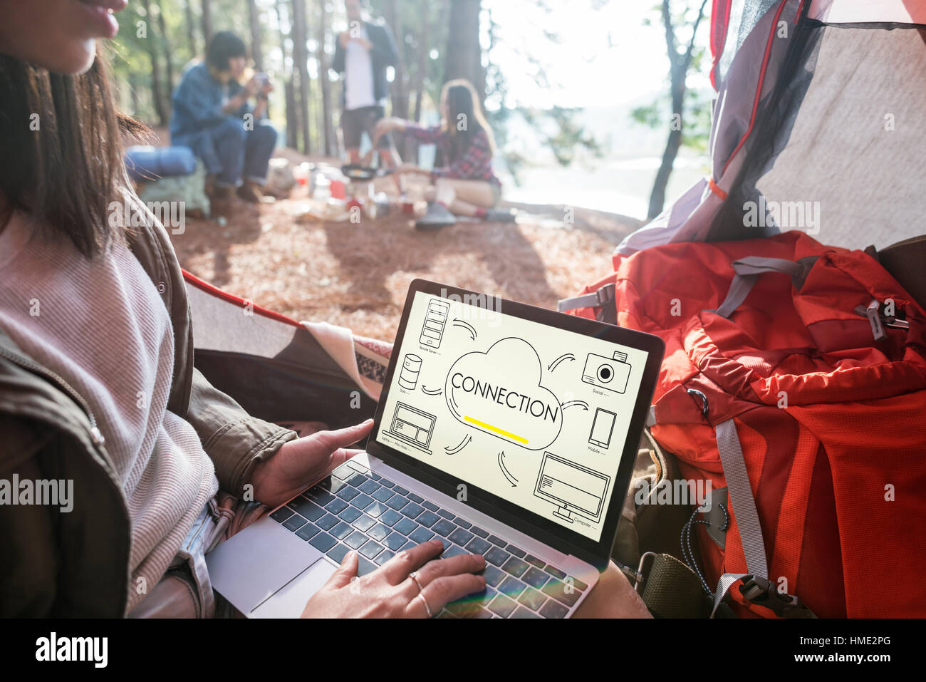 Connection Link Networking Social Togetherness Concept Stock Photo - Alamy