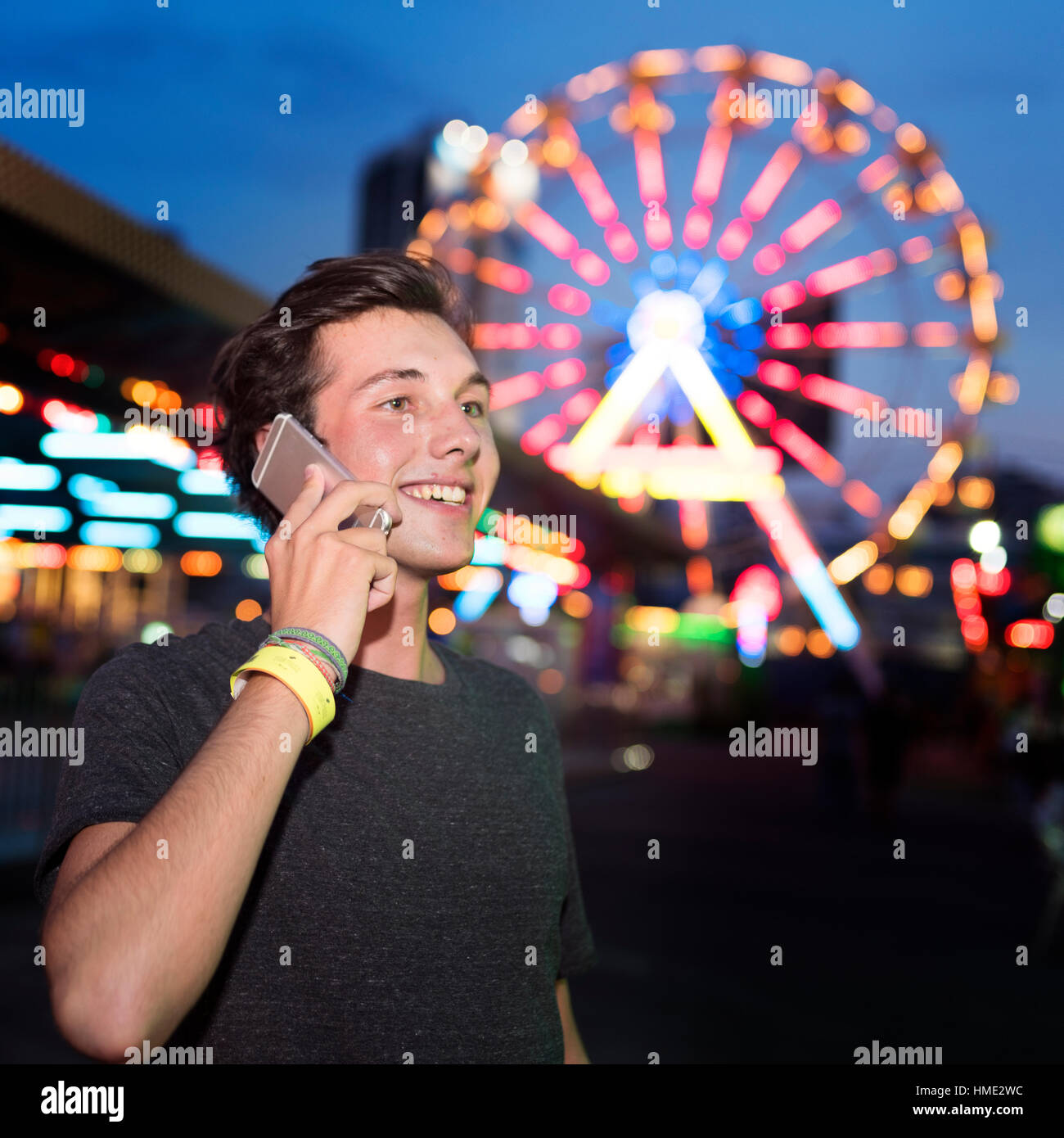 Amusement Carnival Theme Park Funfair Festival Concept Stock Photo - Alamy
